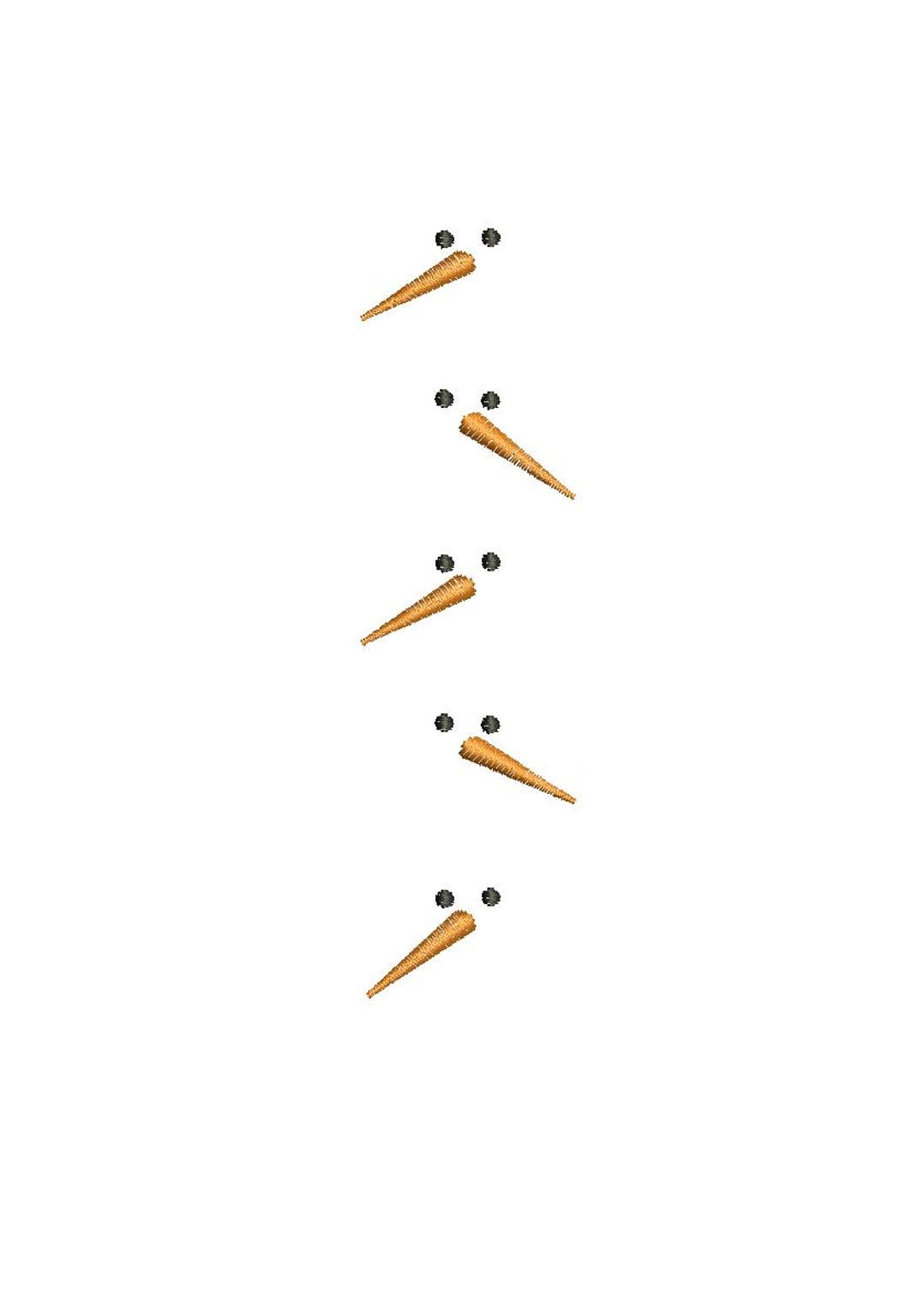 Snowman Nose Embroidery Design - Snowman - Machine Embroidery Design ...