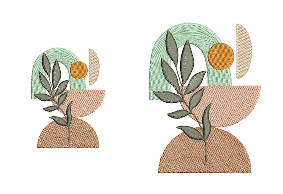 Floral Embroidery Design Line Art Embroidery Design - Etsy