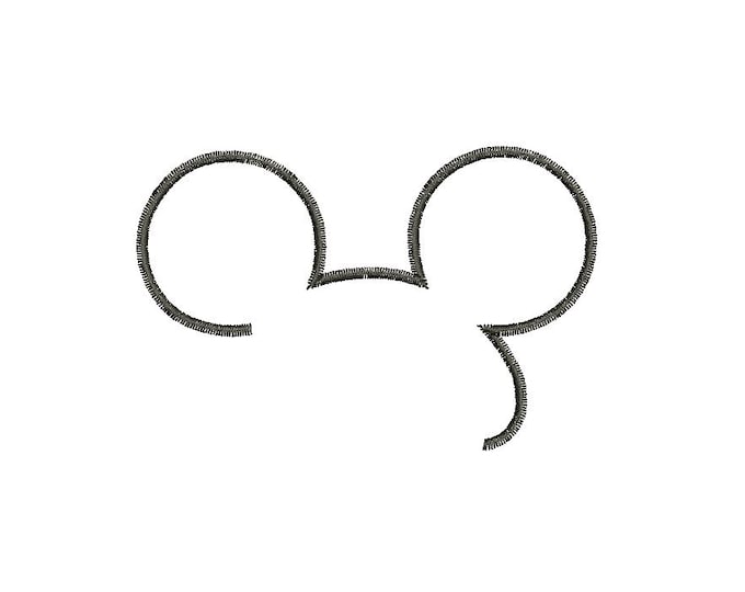 Mickey Ears Embroidery Design - Mickey Ears - Machine Embroidery Design ...
