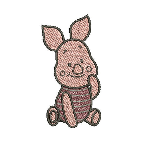 Piglet Embroidery - Etsy