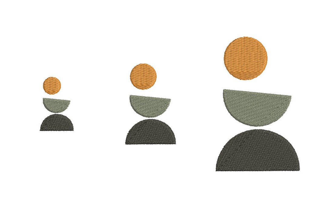 Minimalist Embroidery Design 4 - Machine Embroidery Design - 3 SIZE - Etsy