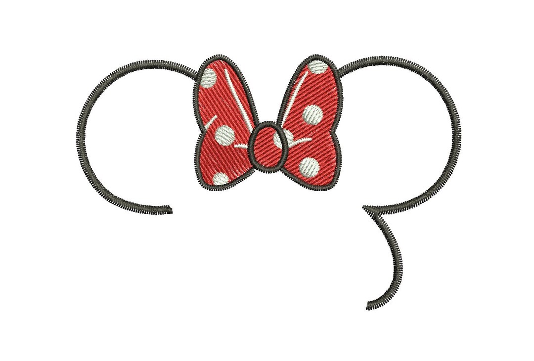 Minnie Ears Embroidery Design - Mickey Ears - Machine Embroidery Design ...