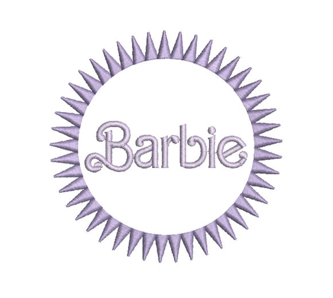 Barbie Circle Embroidery Design Machine Embroidery Design 3 SIZES - Etsy