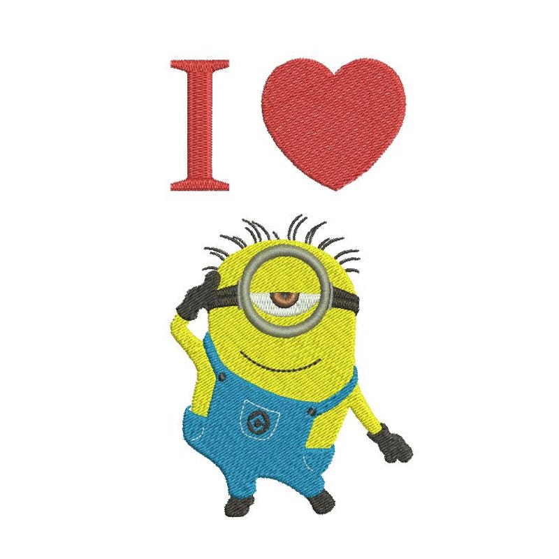 Minion Embroidery Design - Etsy