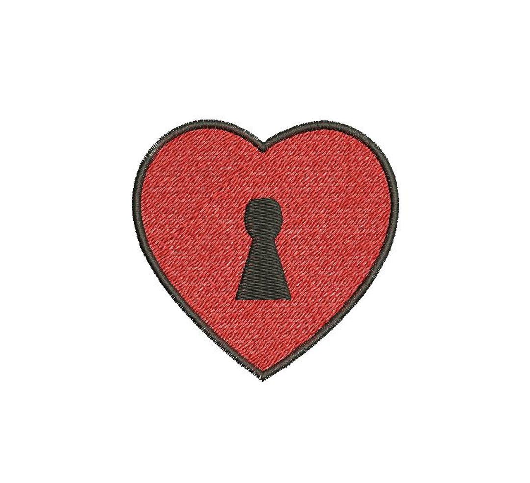 Heart Lock Embroidery Design - Heart Key - Machine Embroidery Design ...