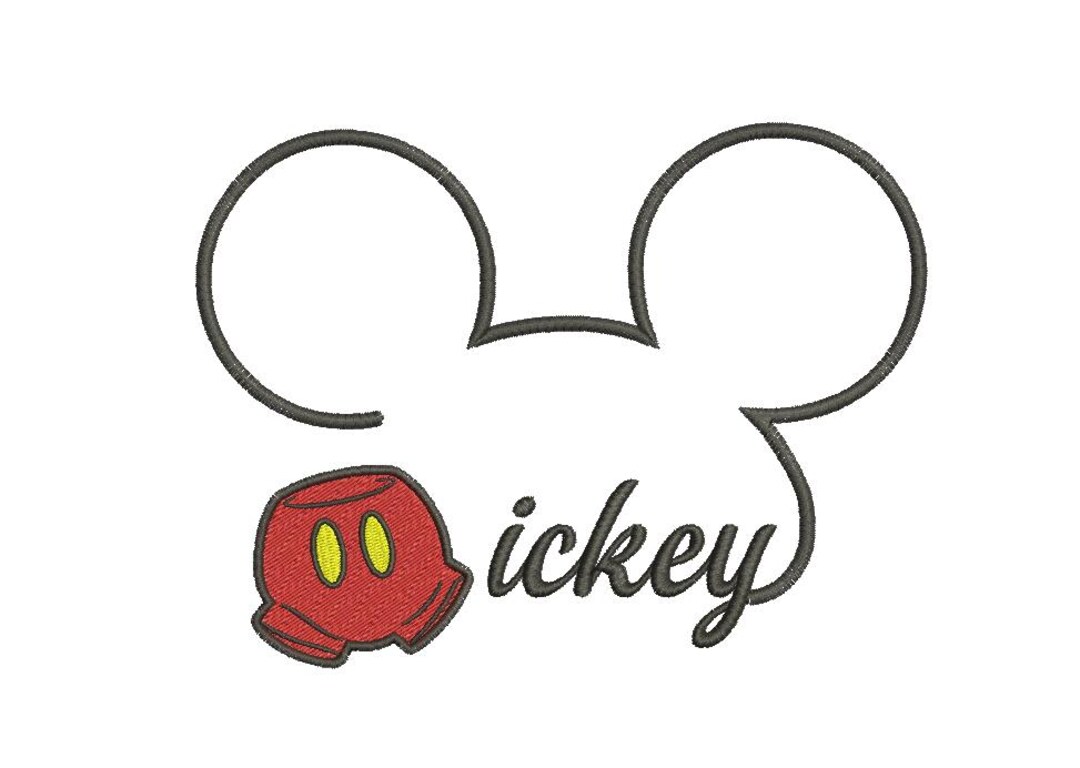 Mickey Ears Embroidery Design - Mickey Ears - Machine Embroidery Design ...