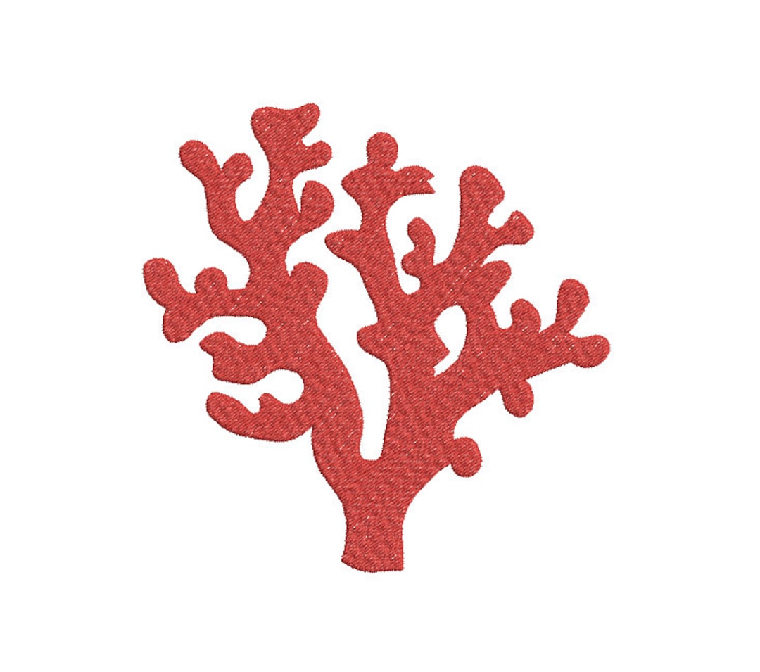Coral Embroidery Design - Sea Embroidery Design - Marine Embroidery ...