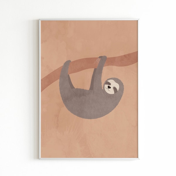 Sloth Art Print - Etsy