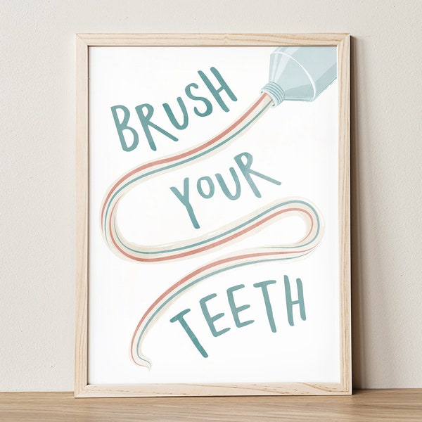 Brush Your Teeth - Etsy