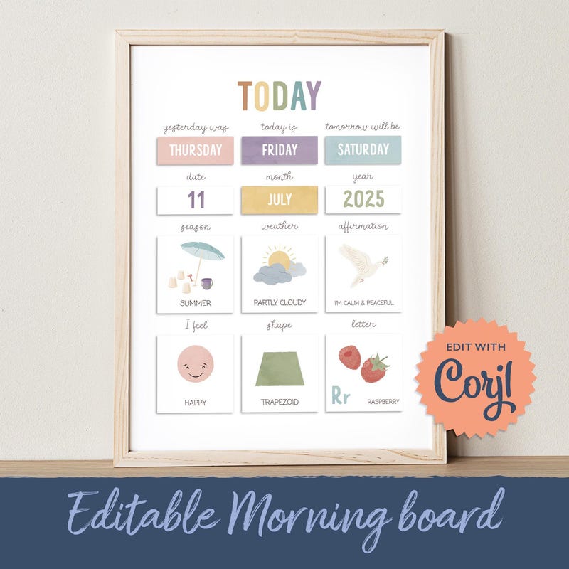 Toddler Routine Board - Etsy