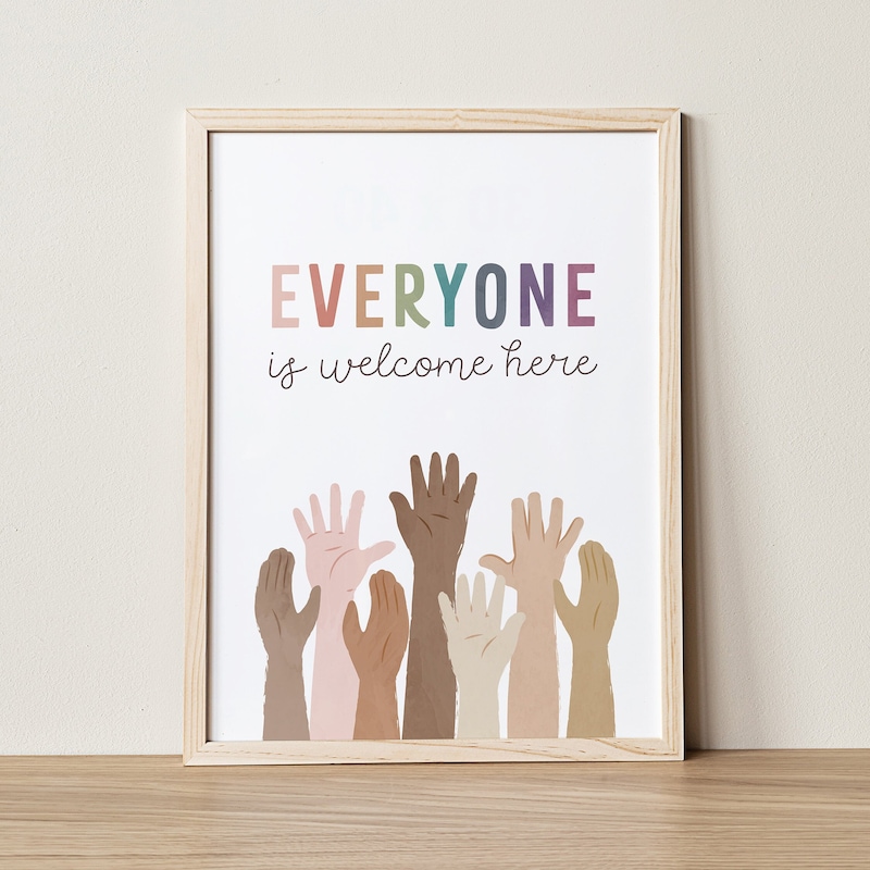 Everyone is Welcome - Etsy