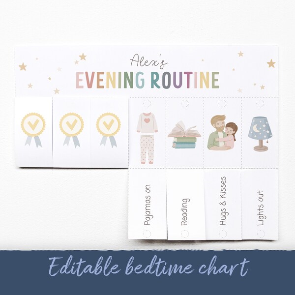 Routine Chart for Kids - Etsy