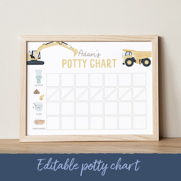 Toilet Training Chart Printable - Etsy