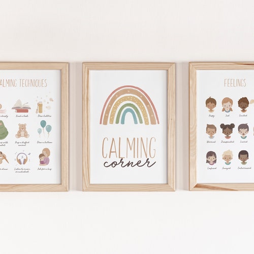 Calming Strategies Feelings Poster Educational Posters - Etsy