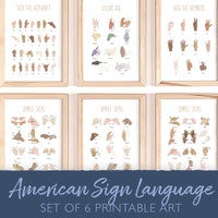 ASL (american Sign Language) Alphabet Posters | SPOTTY PASTELS - Etsy