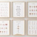Set of 6 Educational Posters Alphabet Poster Blush Pink Wall - Etsy