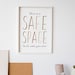 Safe Space Wall Art Educational Posters Kids Room Decor | Etsy