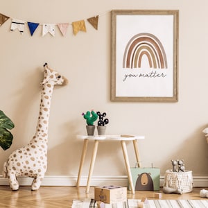 You Matter Diversity Rainbow Poster Boho Print Mental - Etsy