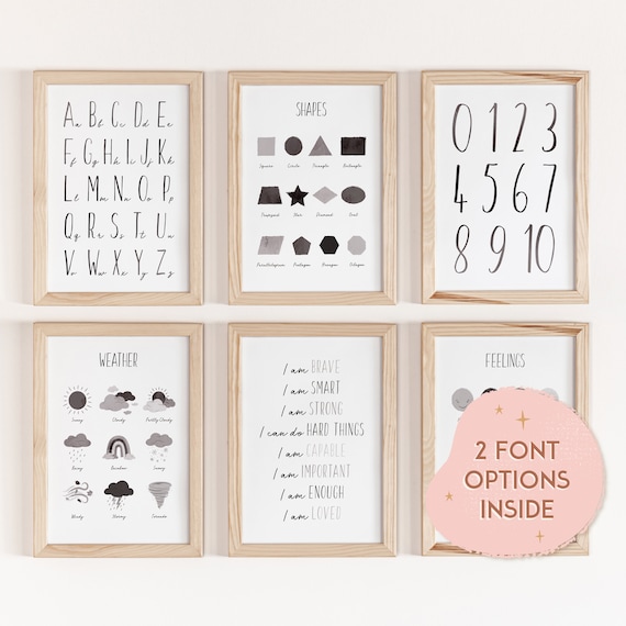 Digital Prints Art & Collectibles Feelings Chart Classroom Poster ...