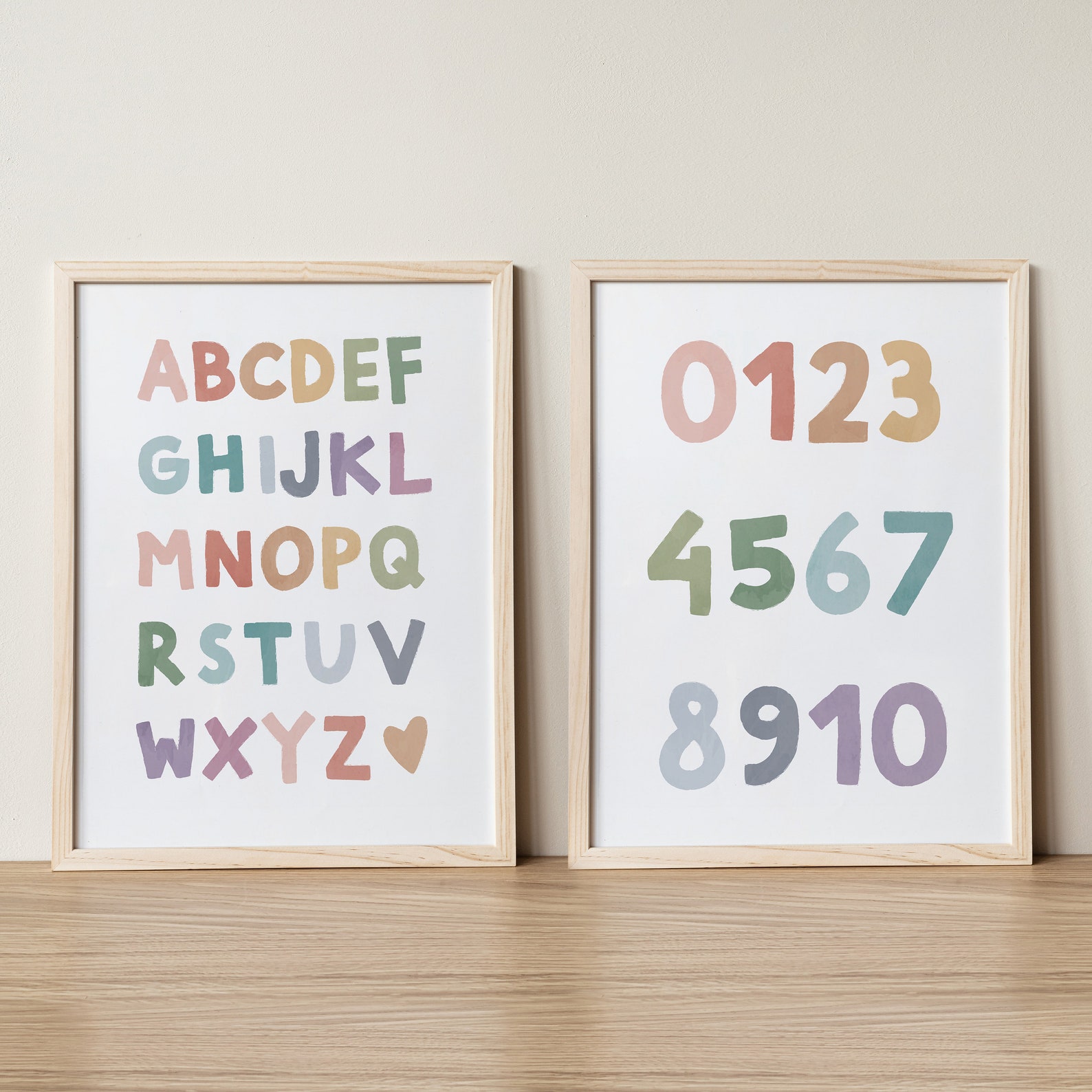 Alphabet Poster Abc Poster Educational Posters Playroom | Etsy