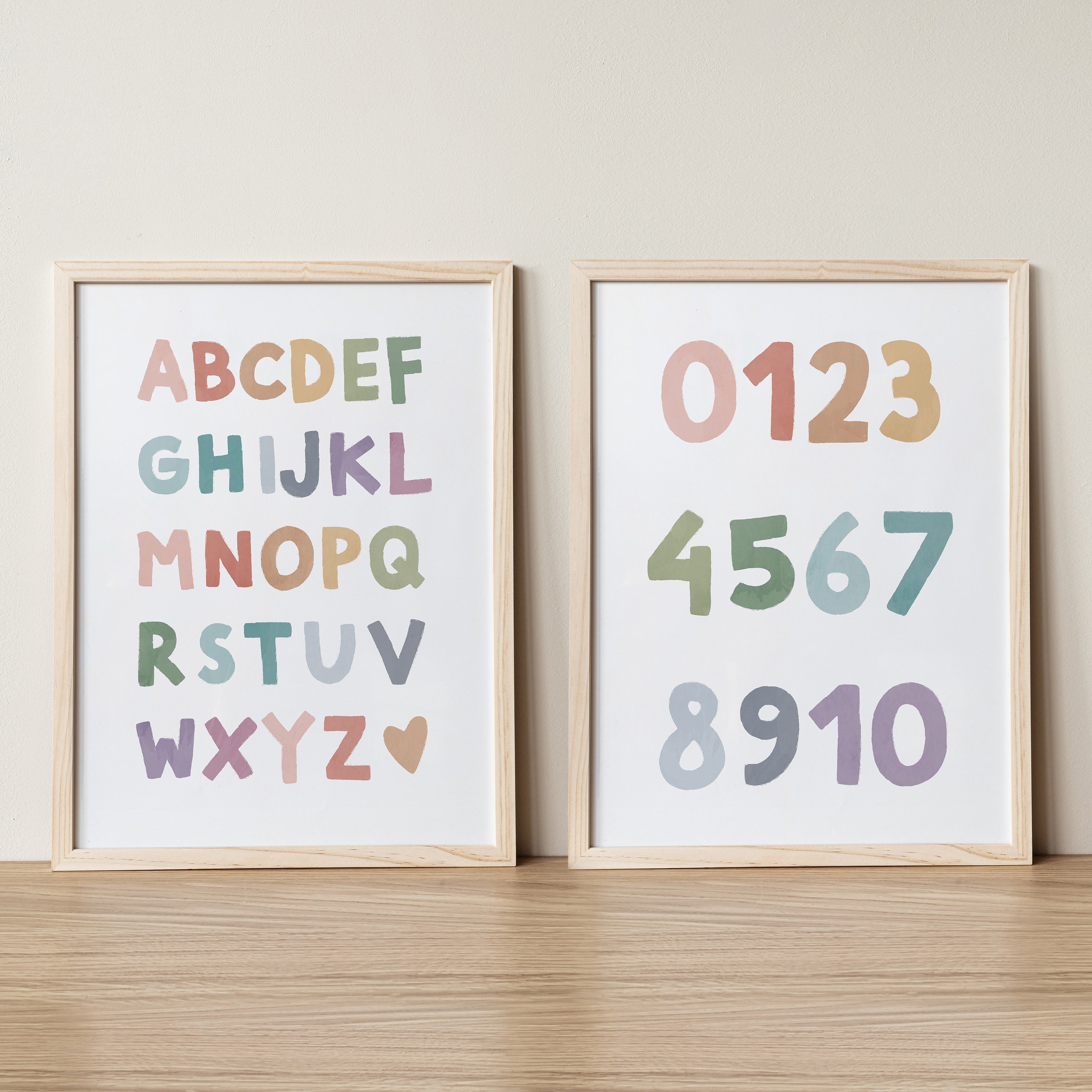 Signs Boho Homeschool Playroom Decor. Set of 3 Printable Pastel Rainbow ...