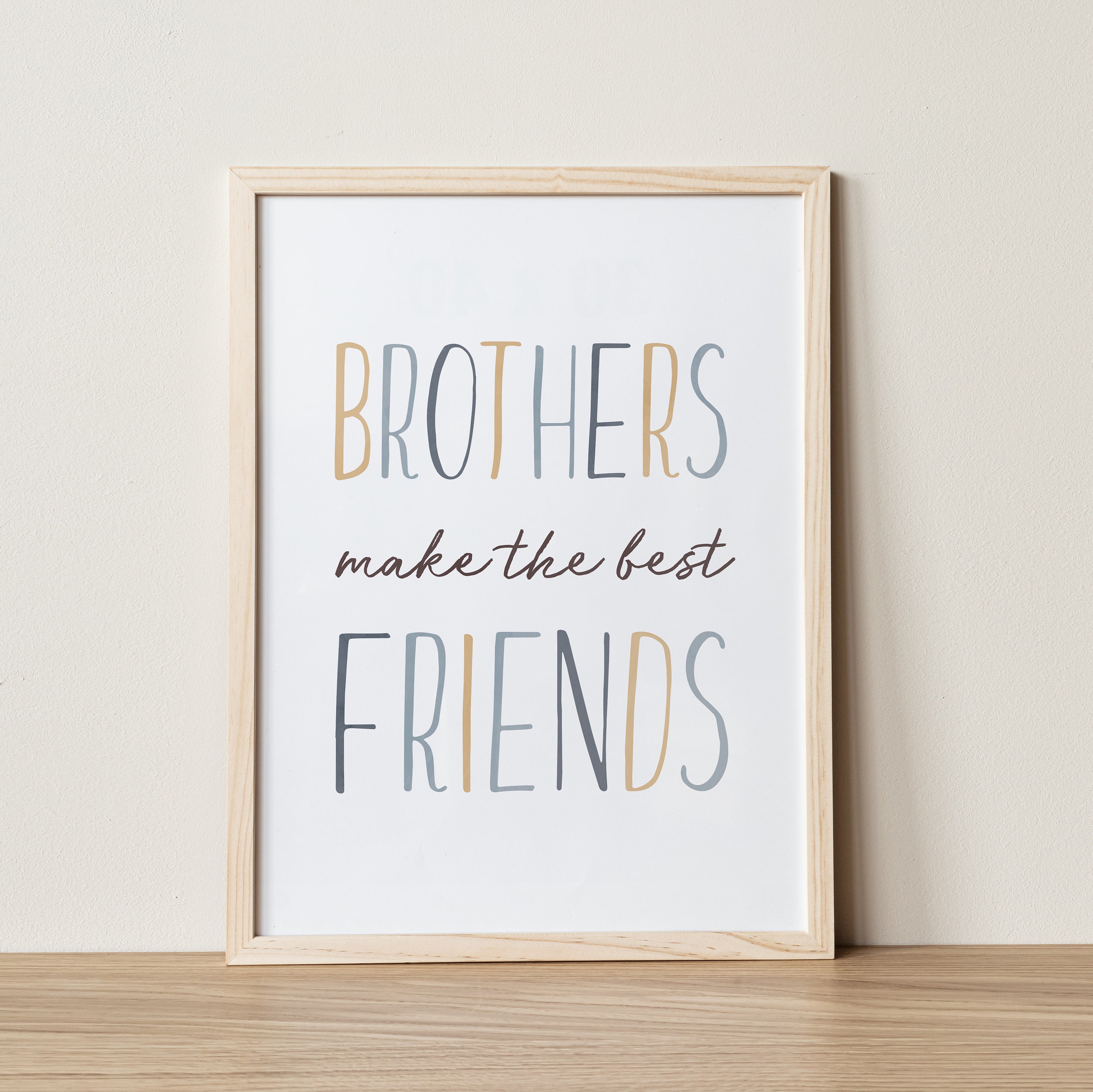 Brothers Make The Best Friends Brothers Wall Art 3 Piece | Etsy