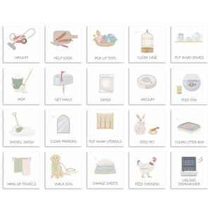 Chore Chart for Kids & Editable Chore Cards, Daily Routine Chart ...