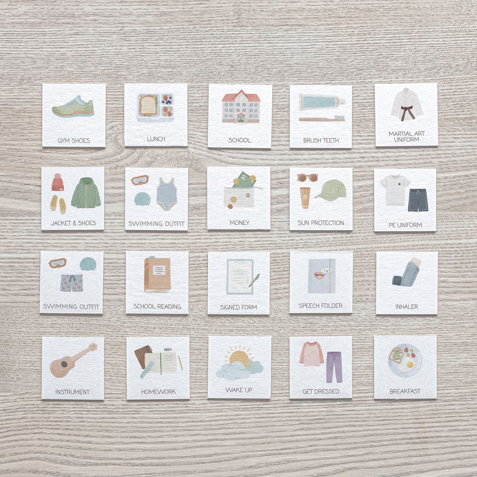 Editable School Morning Routine Chart Backpack Checklist - Etsy