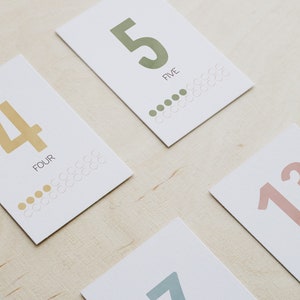 Count to 20 Numbers Flashcards, Learning Numbers, Printable Counting ...