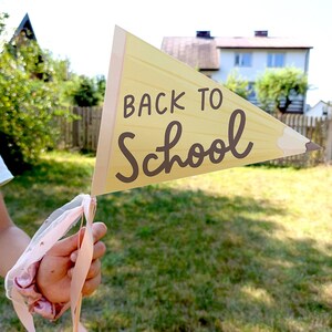 First & Last Day of School Flags, First Day of 1st Grade Prop Pennant ...
