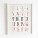 Abc Poster Alphabet Poster Playroom Wall Art Beige - Etsy