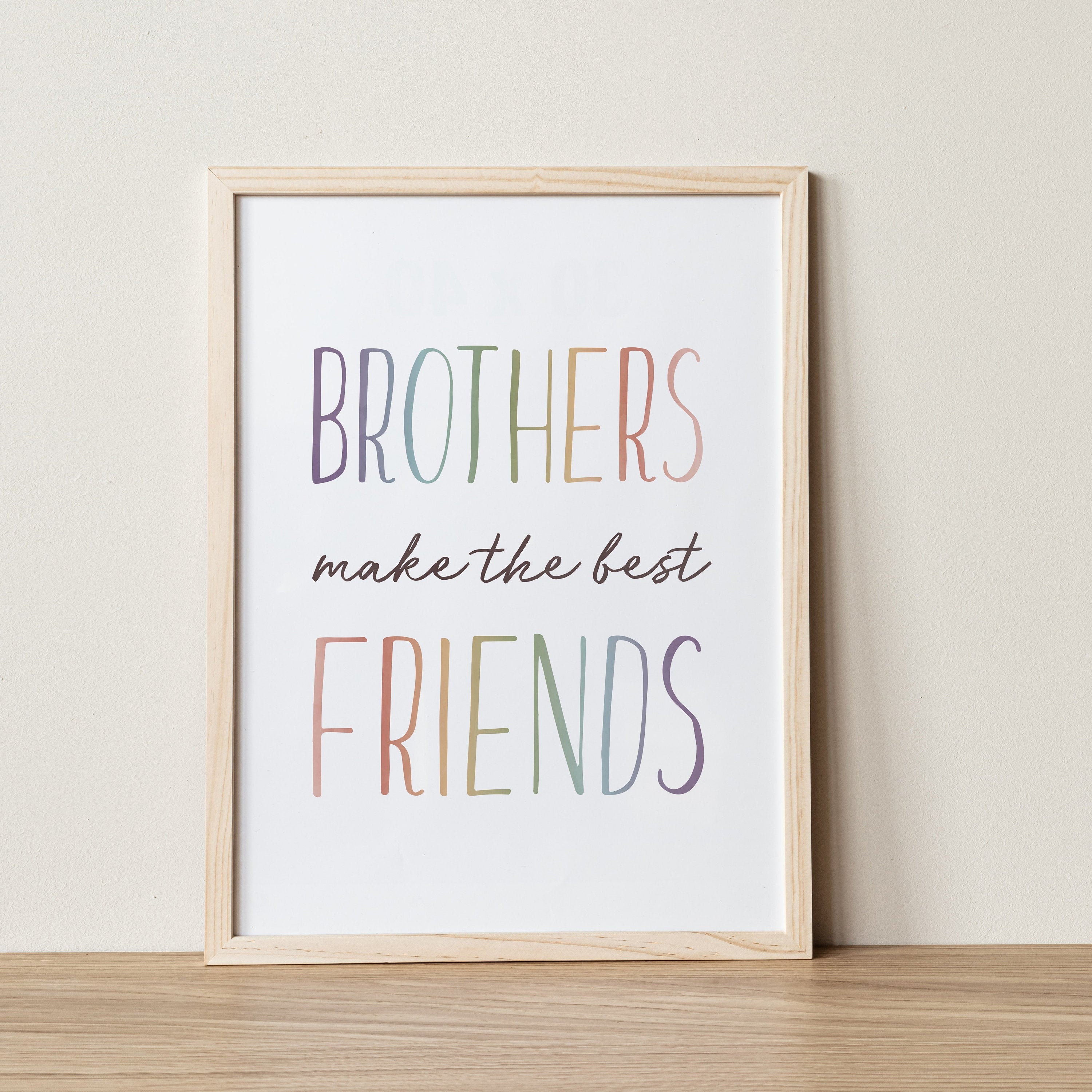Brothers Make The Best Friends Brother Print Gallery Wall | Etsy