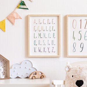 Rainbow Colors Alphabet Poster, Educational Posters, ABC Poster ...