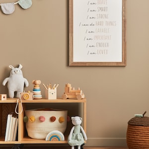 Affirmations Wall Art for Kids, Kid Affirmations, Educational Posters ...