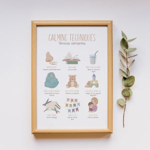 English to Spanish Calming Strategies, Calm Down Corner, Educational ...