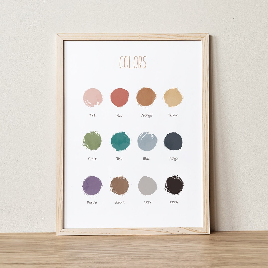 Colors Educational Posters, Learn Colors, Classroom Decor, Colors ...