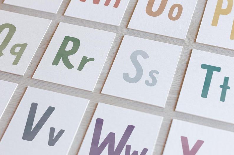 Alphabet Flash Cards: A-Z Montessori Cards (digital Download) - Etsy