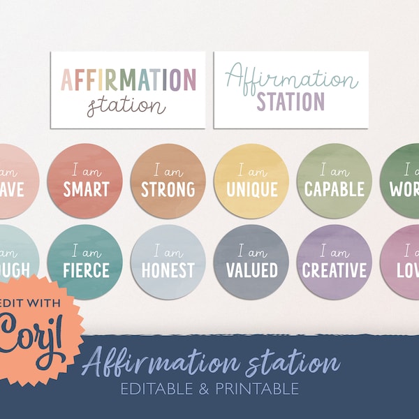 Affirmation Cards Printable - Etsy