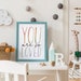 You Are so Loved, Nursery Quote, Rainbow Wall Art, Play Room Decor, ABC ...