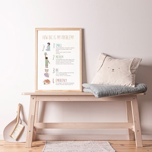 How Big is My Problem, Size of the Problem Poster, Feelings Chart, Self ...