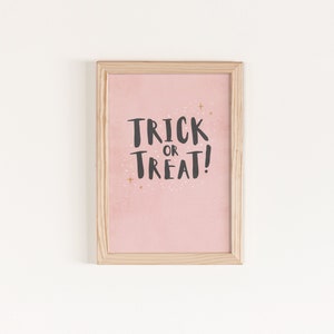 Set of 6 Pastel Halloween Posters, Boho Halloween Print, Pink Ghost ...