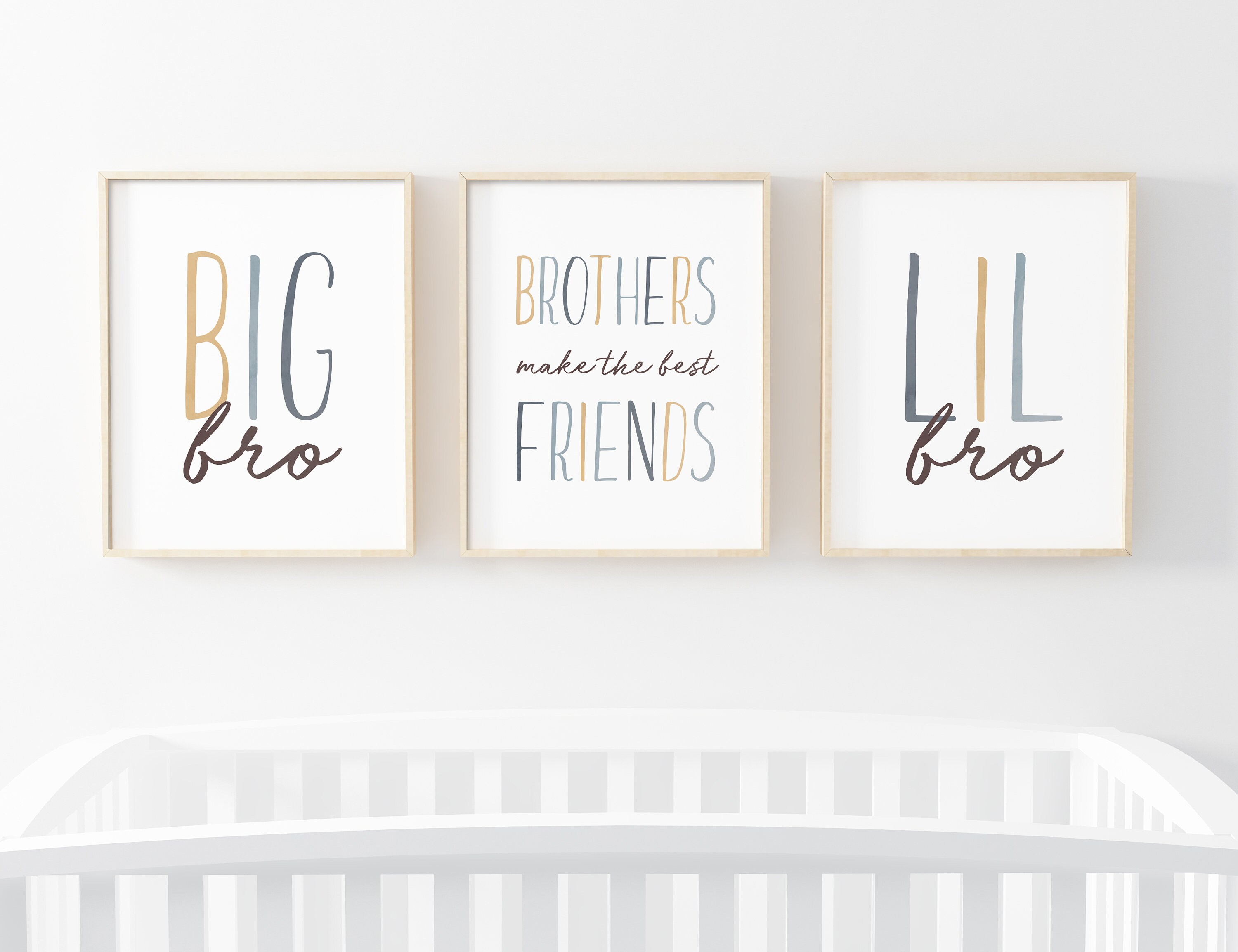 Brothers Make The Best Friends Brothers Wall Art 3 Piece | Etsy