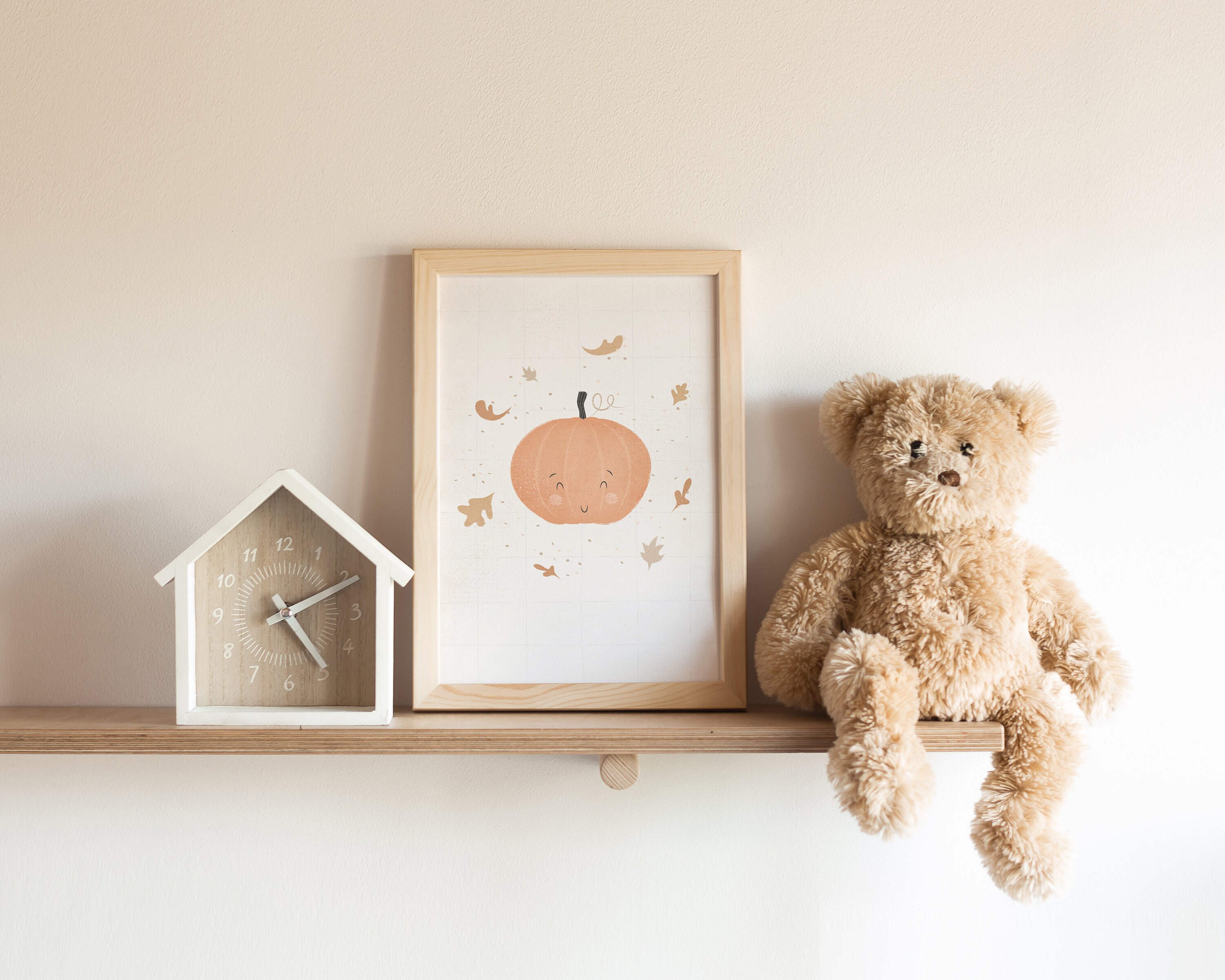 Pumpkin Print Halloween Poster Pumpkin Wall ArtThanksgiving | Etsy