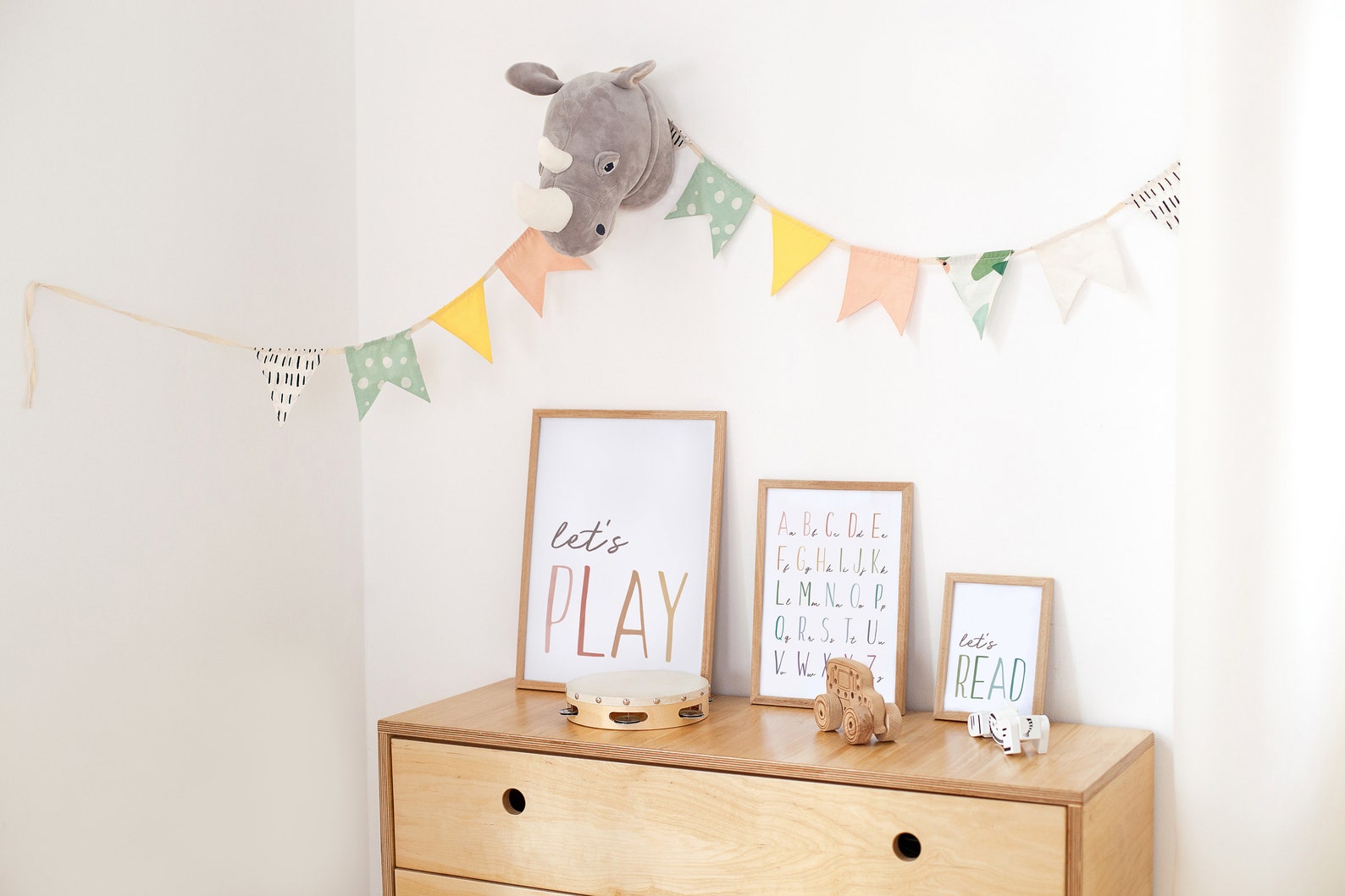 Rainbow ABC Poster Set: Playroom Wall Art (digital Download) - Etsy
