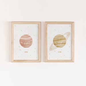 Solar System, Boho Print, Gallery Wall Set, Space Poster, Astronomy ...