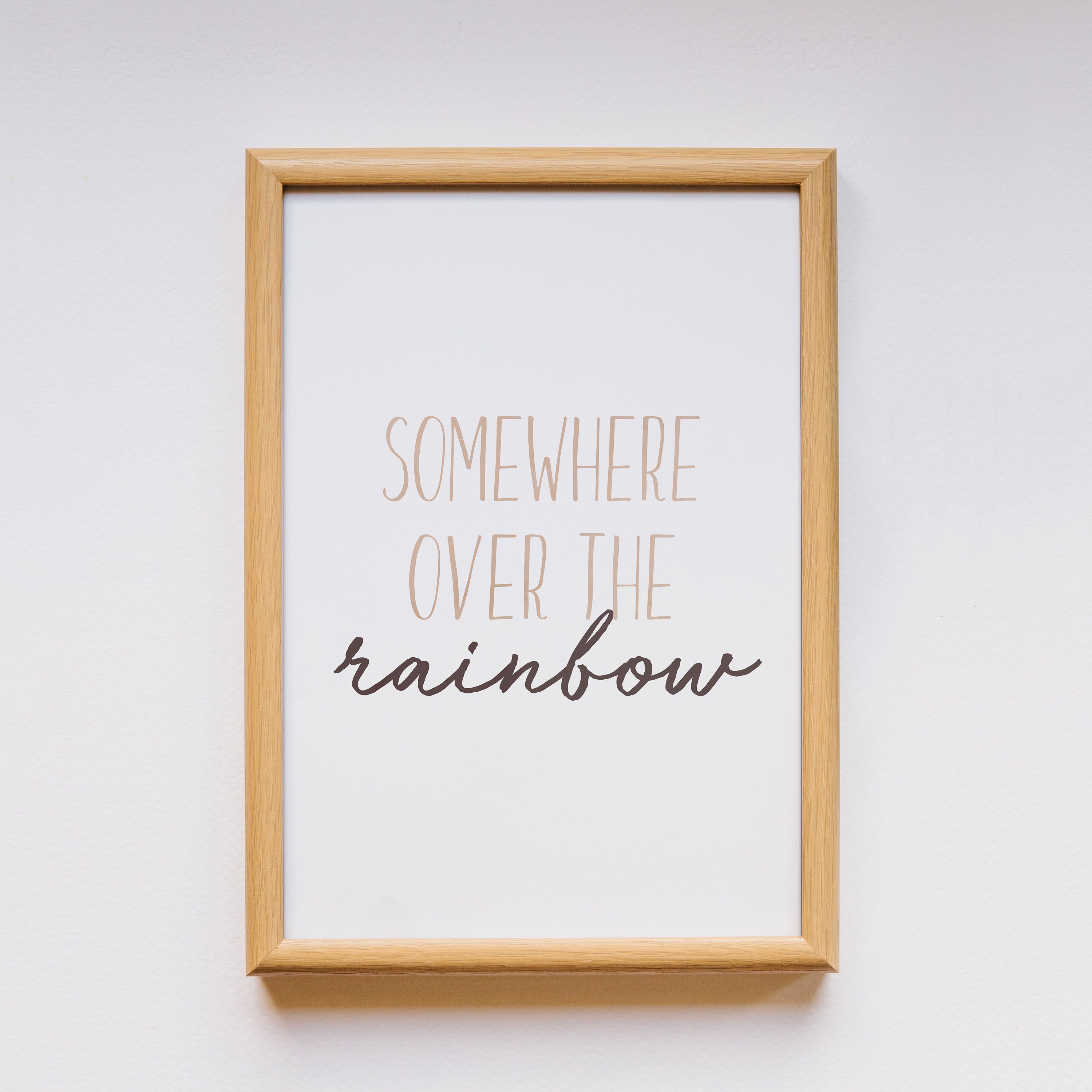 Somewhere Over the Rainbow Printable Nursery Wall Art Set of | Etsy