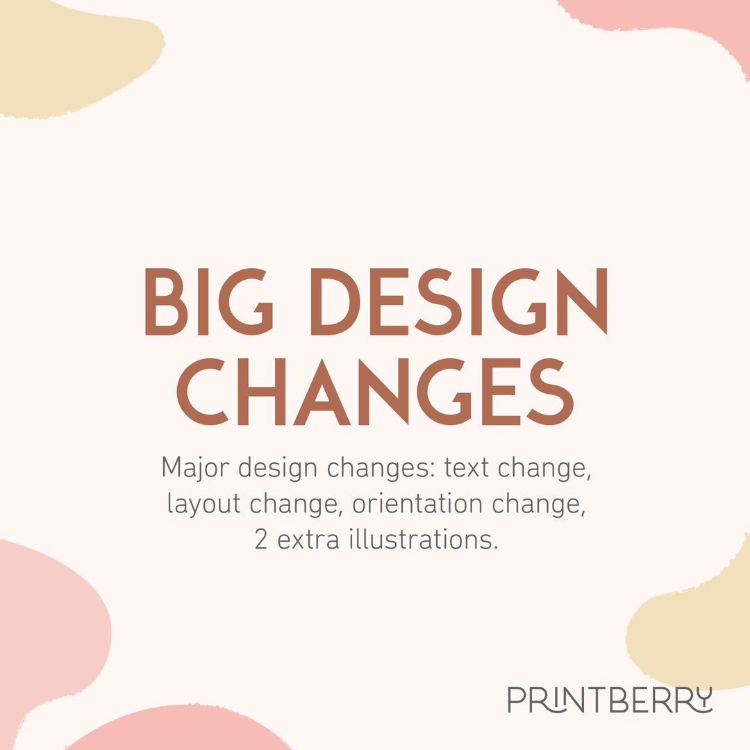 Major Design Changes: Text Change, Layout Change, Orientation Change ...