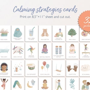 Calming Strategies Flashcards: Feelings, Techniques, Montessori ...