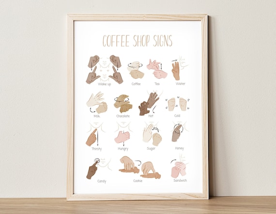 Shop Sign Language Sign Language Poster – Wolfie Kids