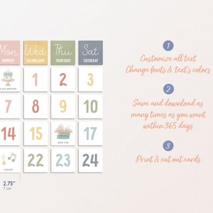 Kids Perpetual Calendar Set: Editable Classroom Bulletin Board (digital ...